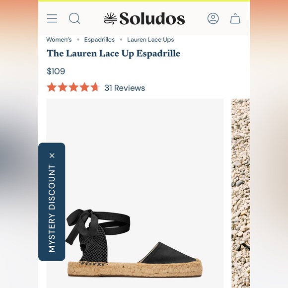 Soludos | Shoes | Soludos The Lauren Flat Lace Up Espadrille French ...